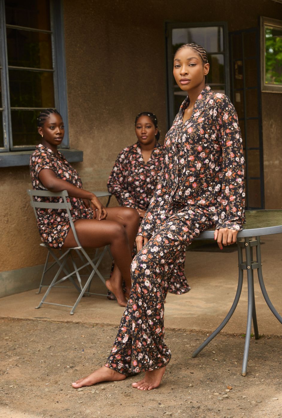 Black Iris Long Sleeve Set – K | KASA